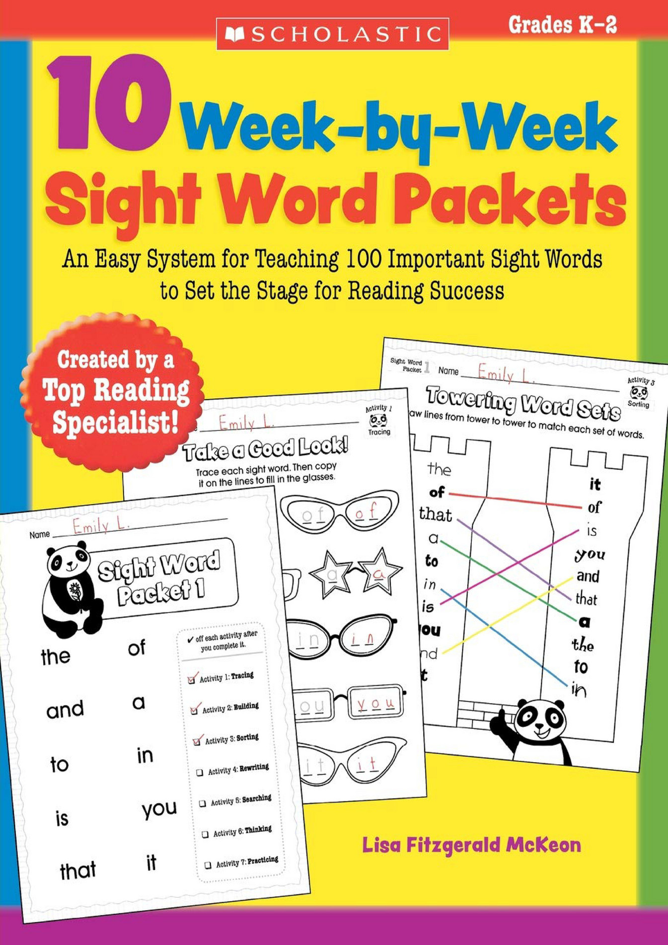 Jenkins BOOK - 10 Week by Week Sight Word Packets An Easy System for ...
