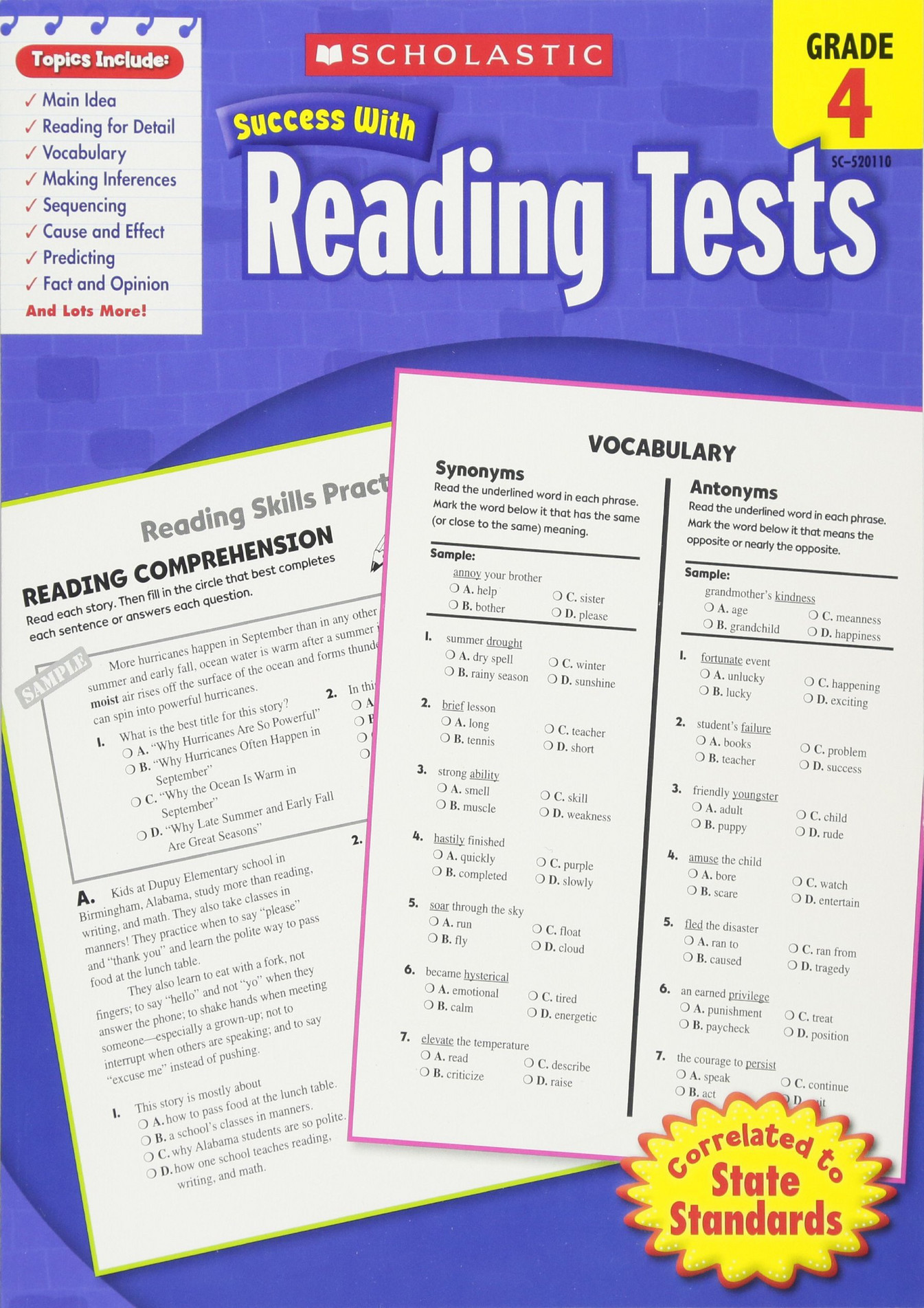 Jenkins BOOK - Scholastic Success With Reading Tests Grade 4 Scholastic ...