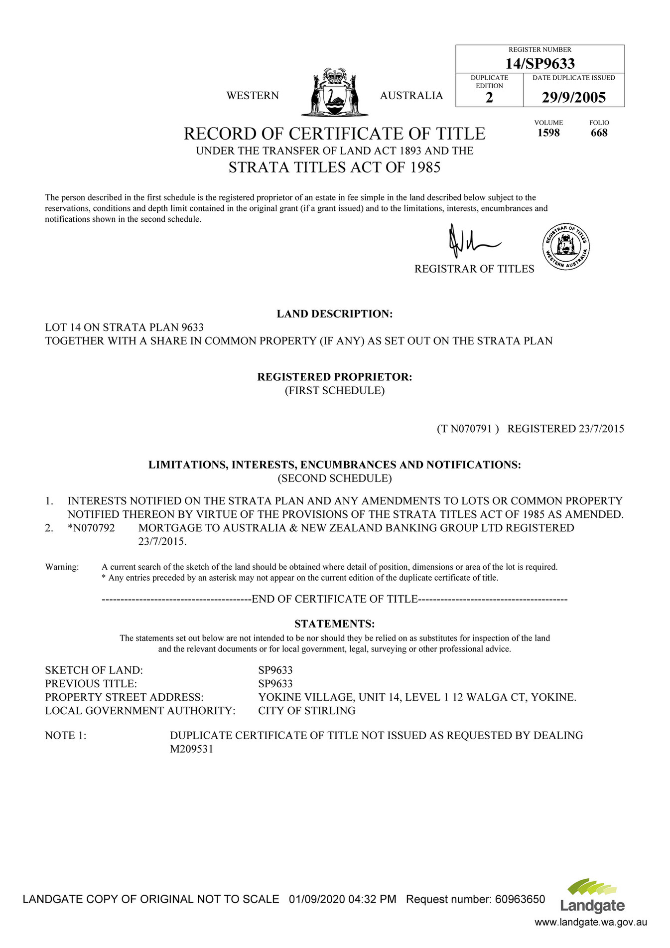 Abel Property - Certificate-of-Title-1598-668 (1) - Page 1 - Created ... Abel Property - Certificate-of-Title-1598-668 (1) - Page 1 - Created ...