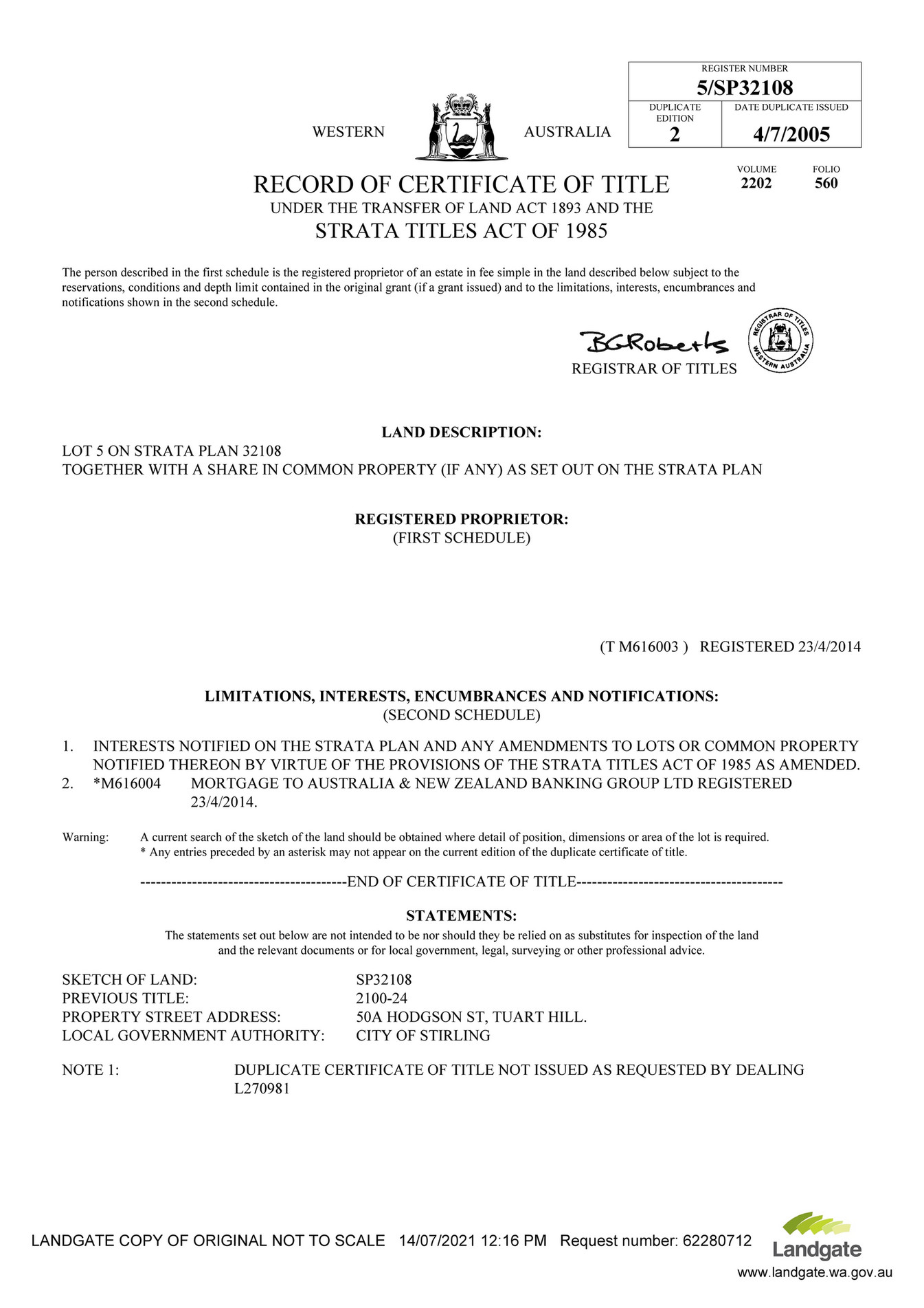 Abel Property - Certificate-of-Title-2202-560 - Page 1 - Created with ... Abel Property - Certificate-of-Title-2202-560 - Page 1 - Created with ...
