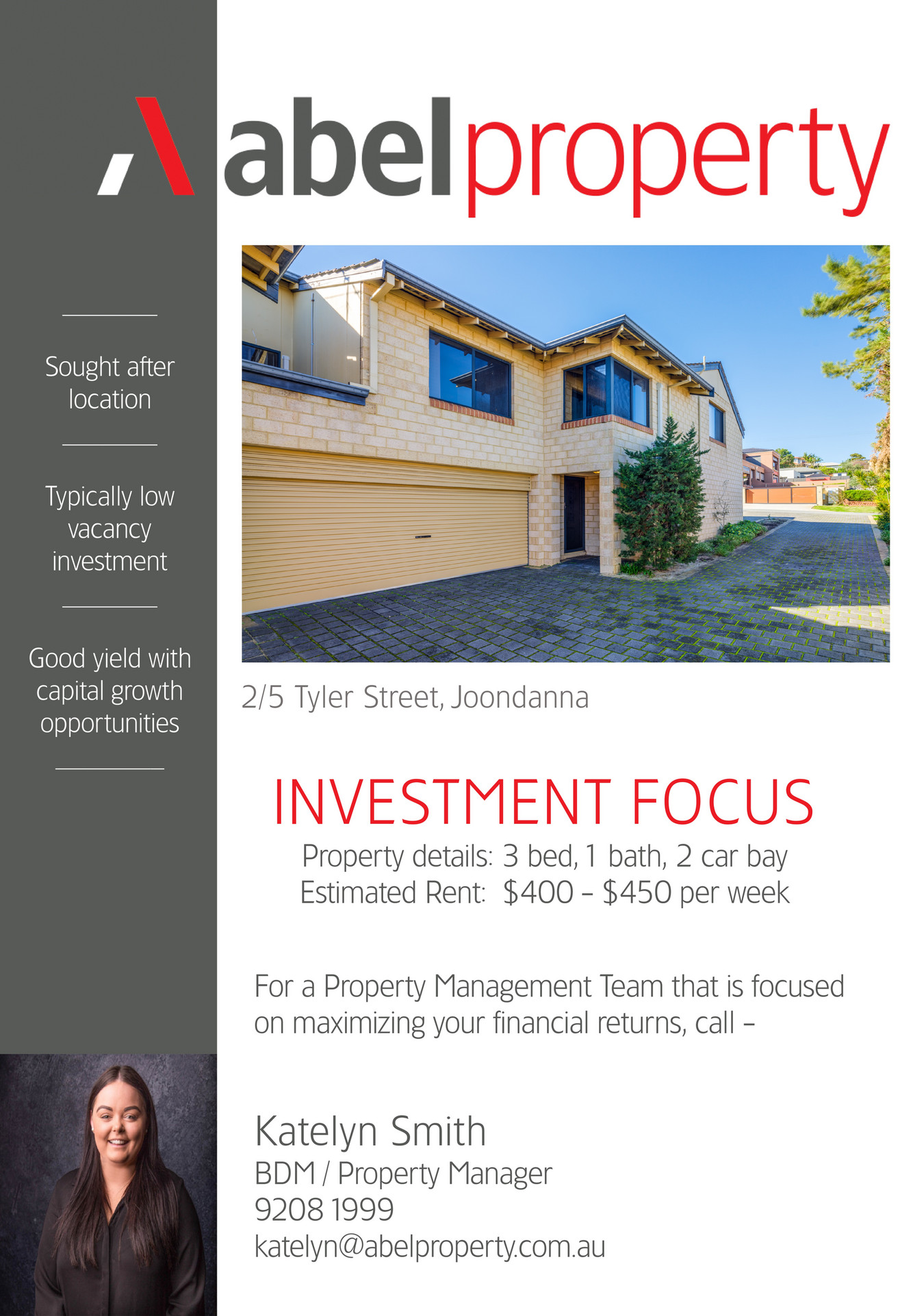 Abel Property - Investment Flyer - 2.5 Tyler St Joondanna - Page 1 ...