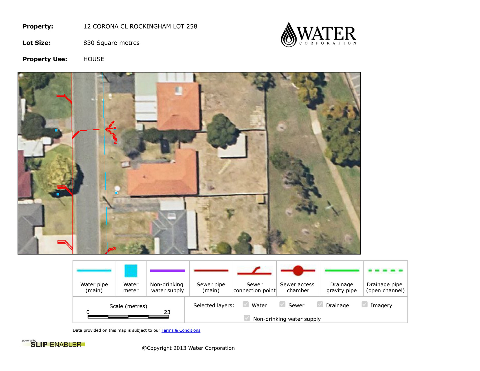 Abel Property - Property Detail Map_Water connection and sewer - Page 1 ...