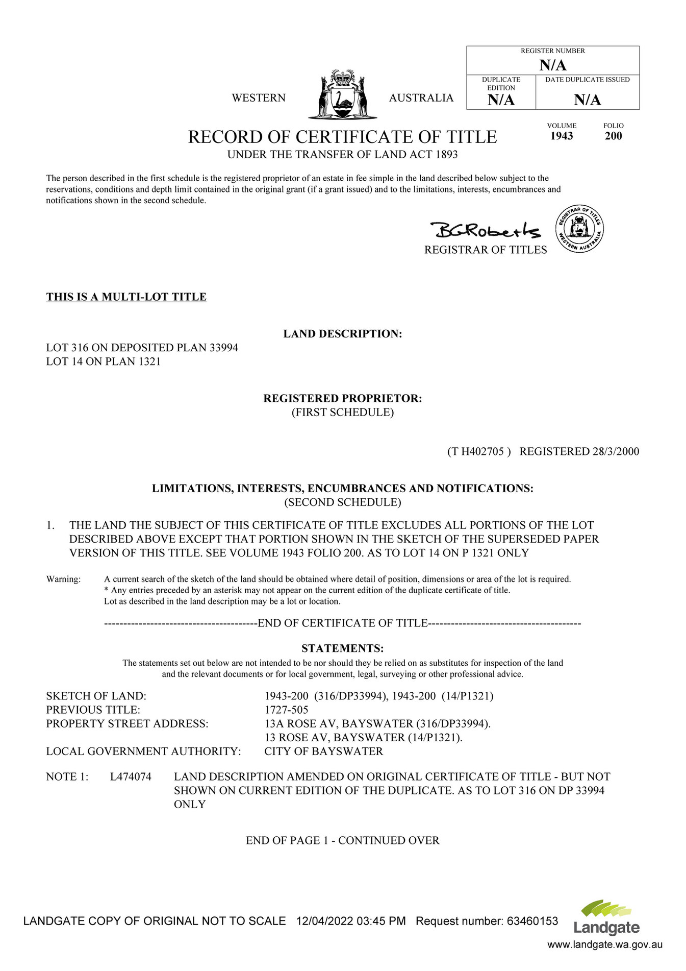Abel Property - certificate-of-title-with-sketch-1943-200-certificate ... Abel Property - certificate-of-title-with-sketch-1943-200-certificate ...