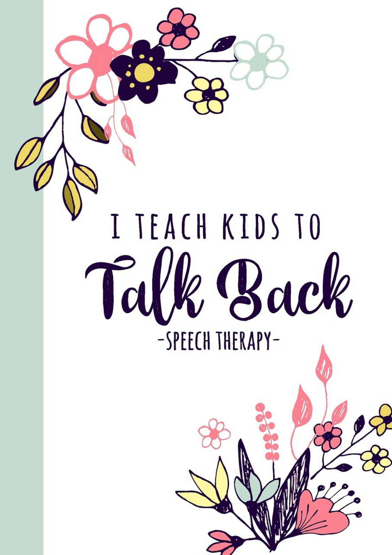 eBOOK - READ I Teach Kids To Talk Back Speech Therapy A Speech Therapy ...