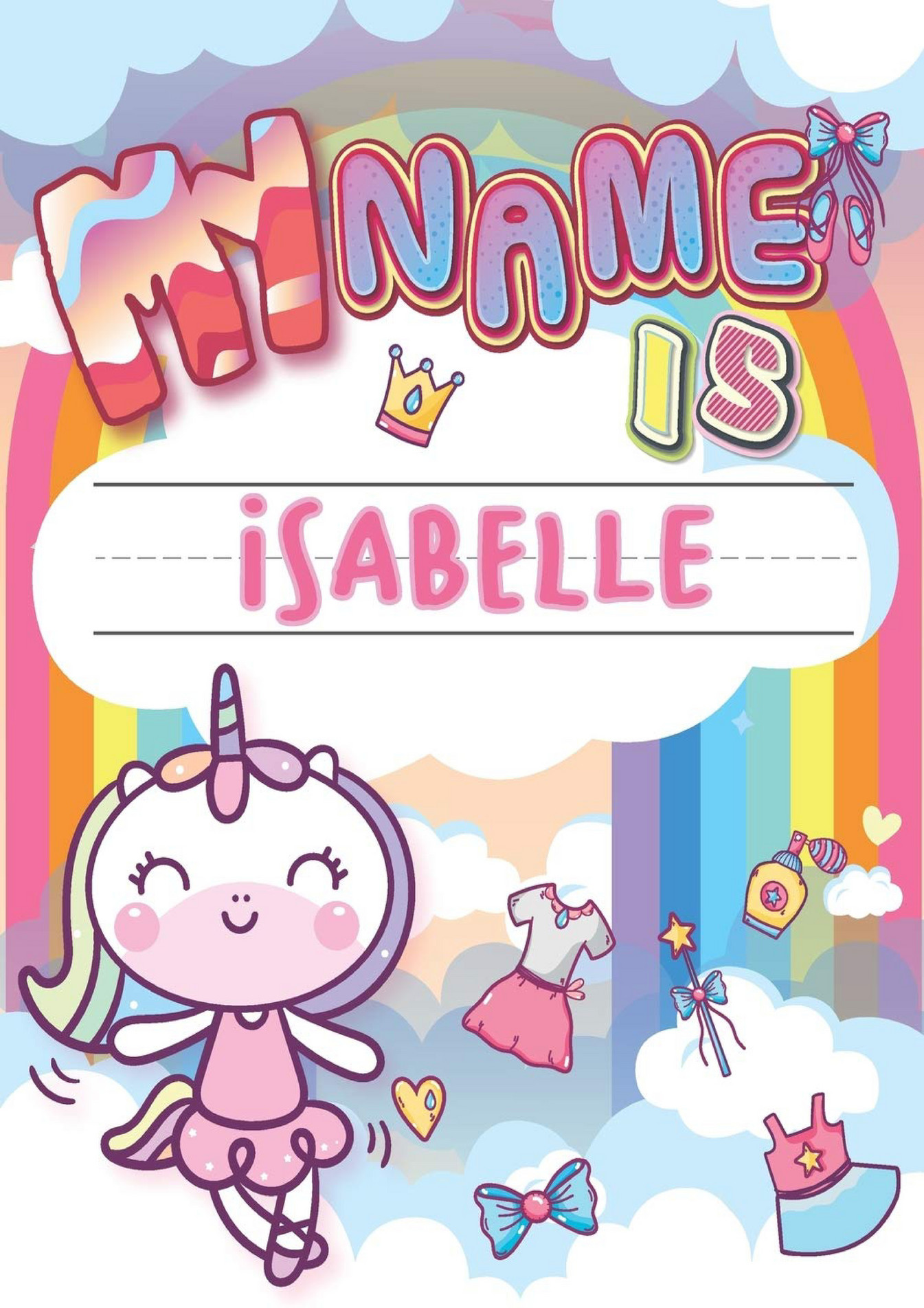 Carrol - BOOK My Name is Isabelle Personalized Primary Tracing Book ...