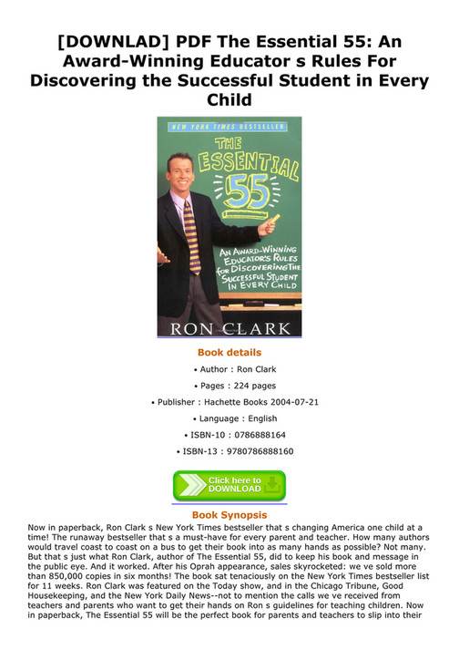 Stephen - DOWNLAD PDF The Essential 55 An Award Winning Educator s ...
