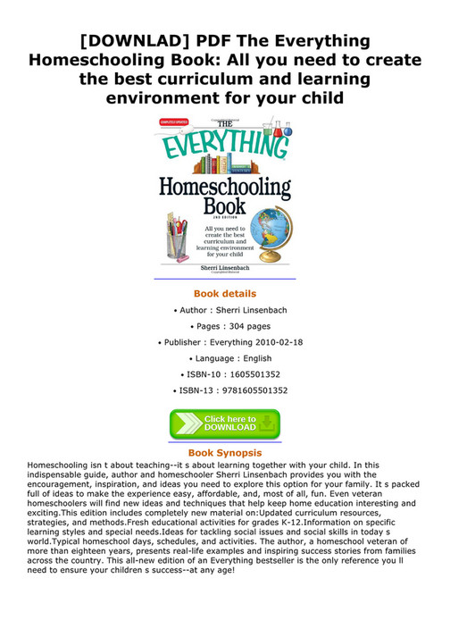 Winston - DOWNLAD PDF The Everything Homeschooling Book All you need to ...