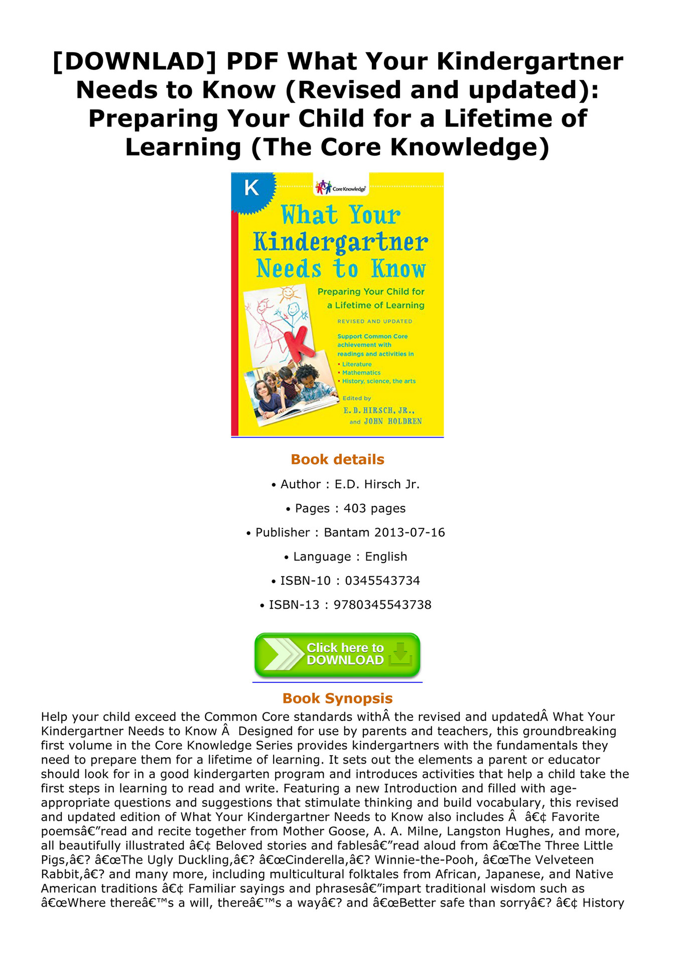 KINDERGARTEN: your child must be at Ieast 5 years old by