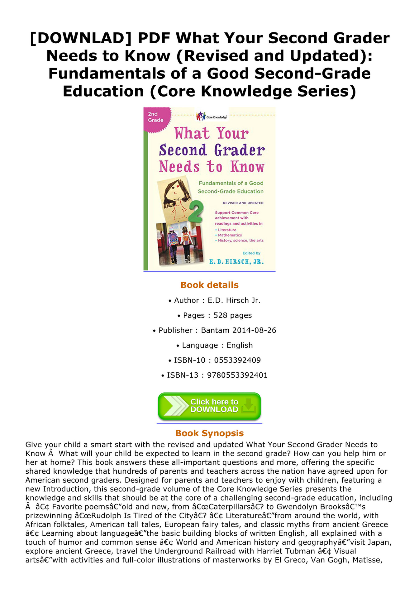 Orville - DOWNLAD PDF What Your Second Grader Needs to Know Revised and ... Orville - DOWNLAD PDF What Your Second Grader Needs to Know Revised and ...