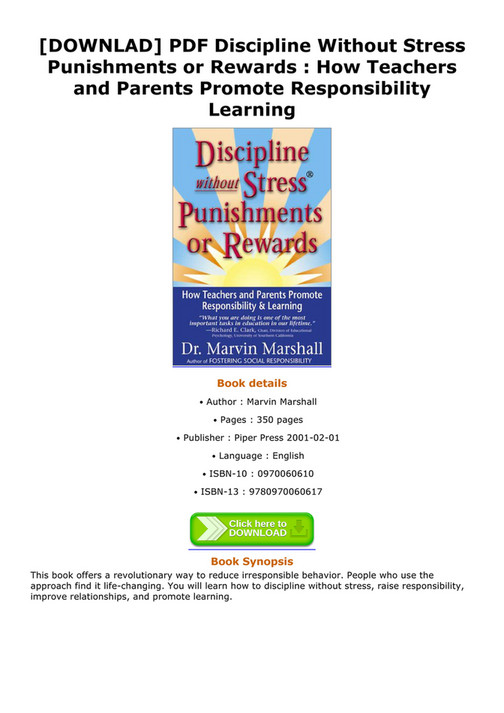 Davis - DOWNLAD PDF Discipline Without Stress Punishments or Rewards ...