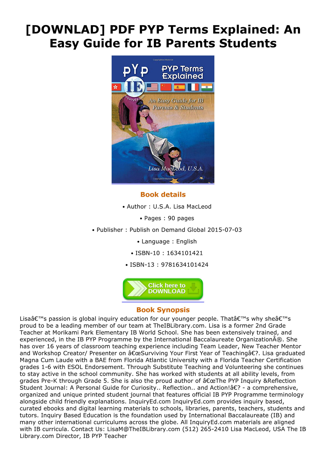 Alva - DOWNLAD PDF PYP Terms Explained An Easy Guide for IB Parents ...