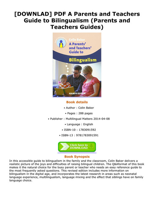 Nesbit - DOWNLAD PDF A Parents and Teachers Guide to Bilingualism ...