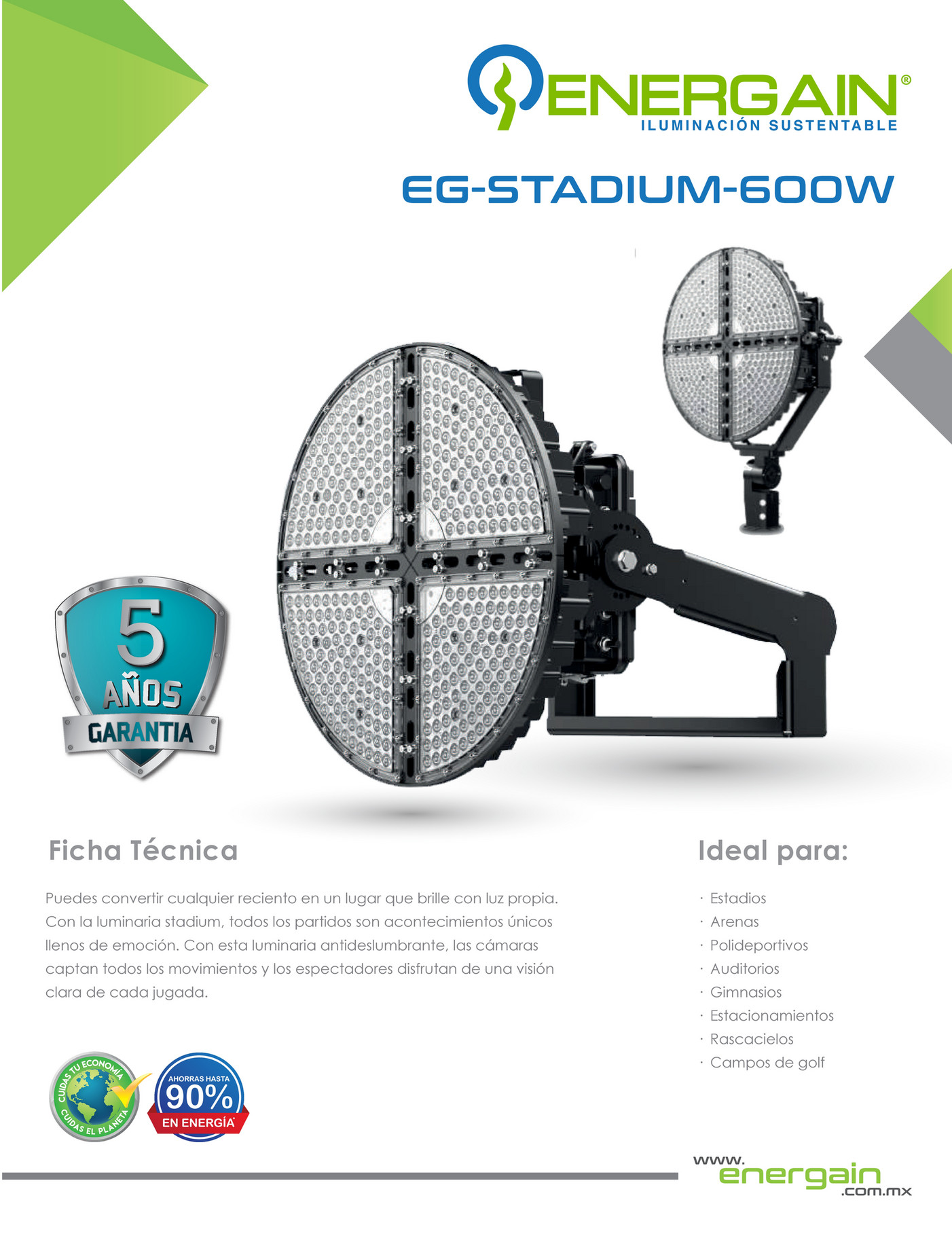 energain - FT-EG-STADIUM-600W - Página 2 - Created with Publitas.com
