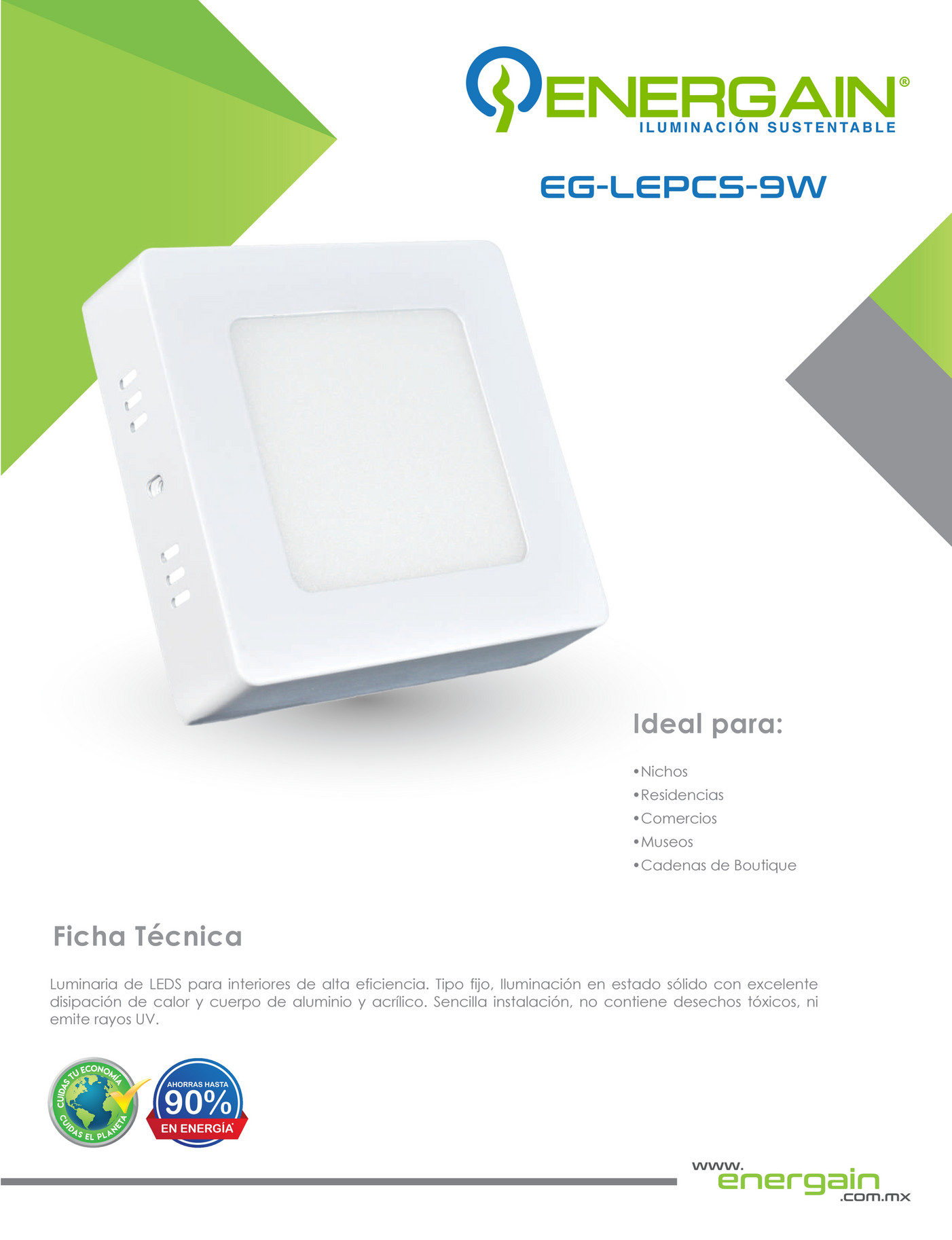 energain - FT-EG-LEPCS-9W_ - Página 1 - Created with Publitas.com