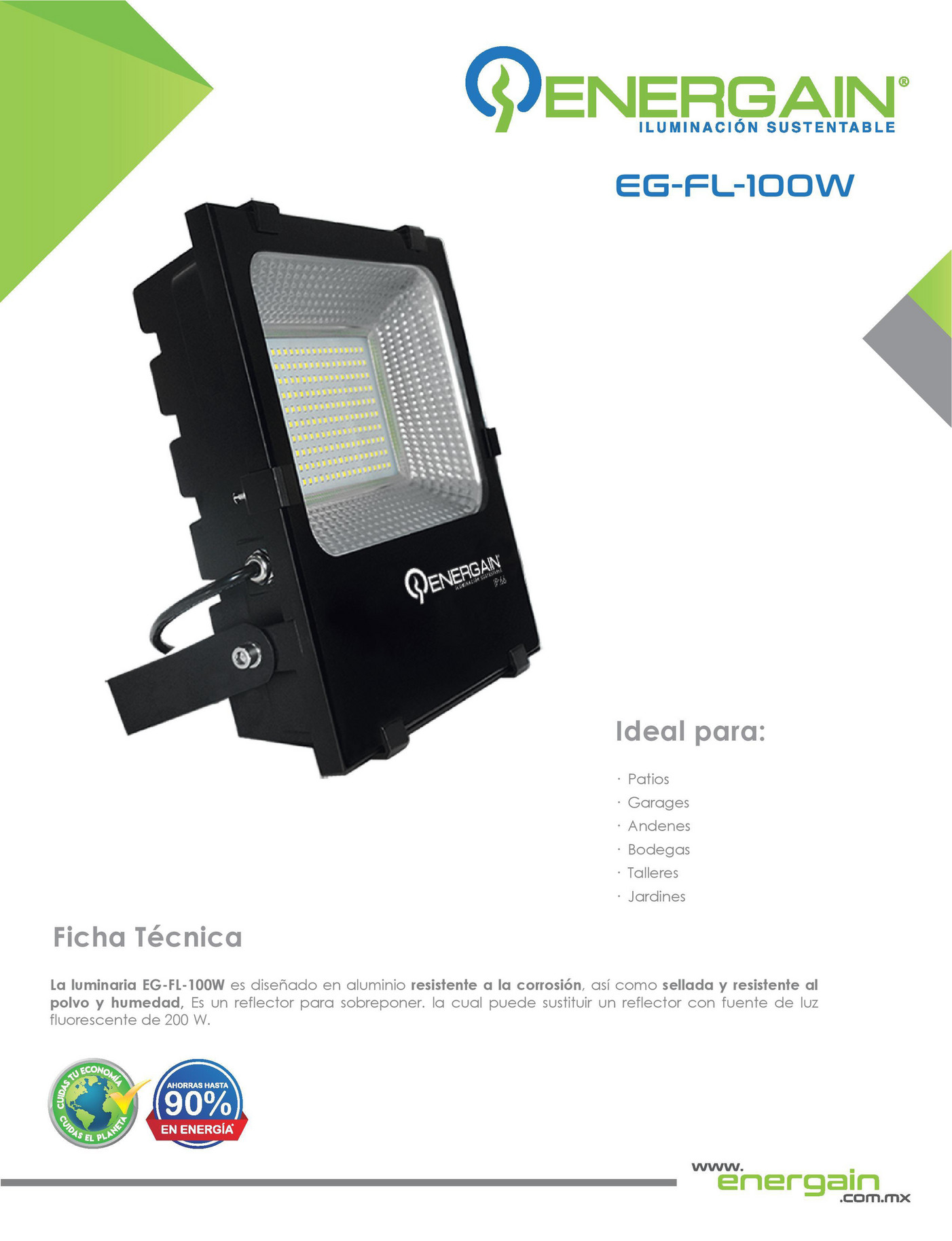 energain - FT-EG-FL-100W_ - Página 1 - Created with Publitas.com