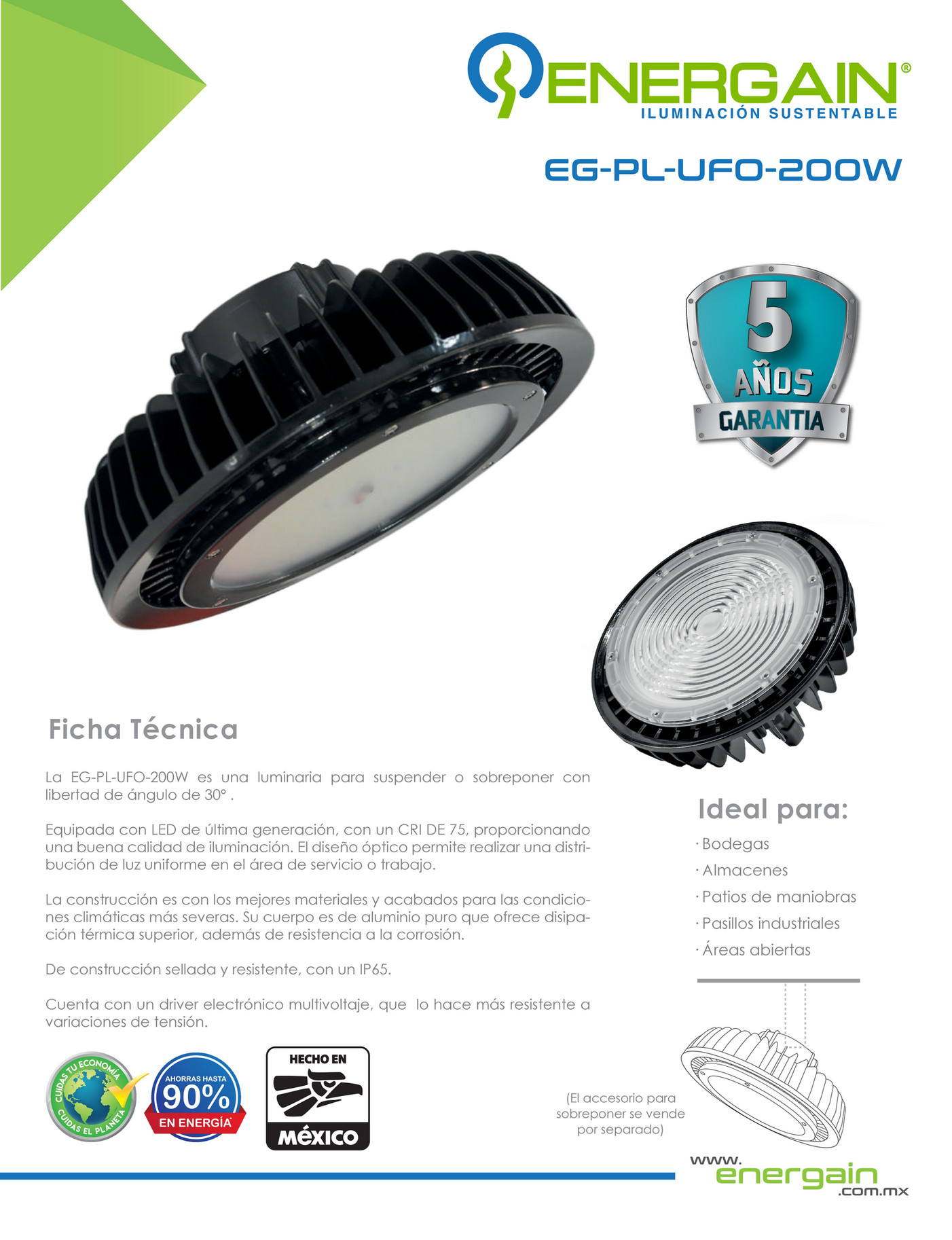 energain - FT-EG-PL-UFO-200W_ - Página 2 - Created with Publitas.com