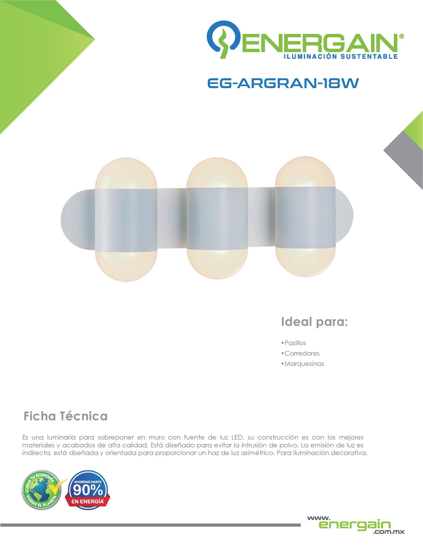 energain - FT-EG-ARGRAN-18W_ - Página 1 - Created with Publitas.com