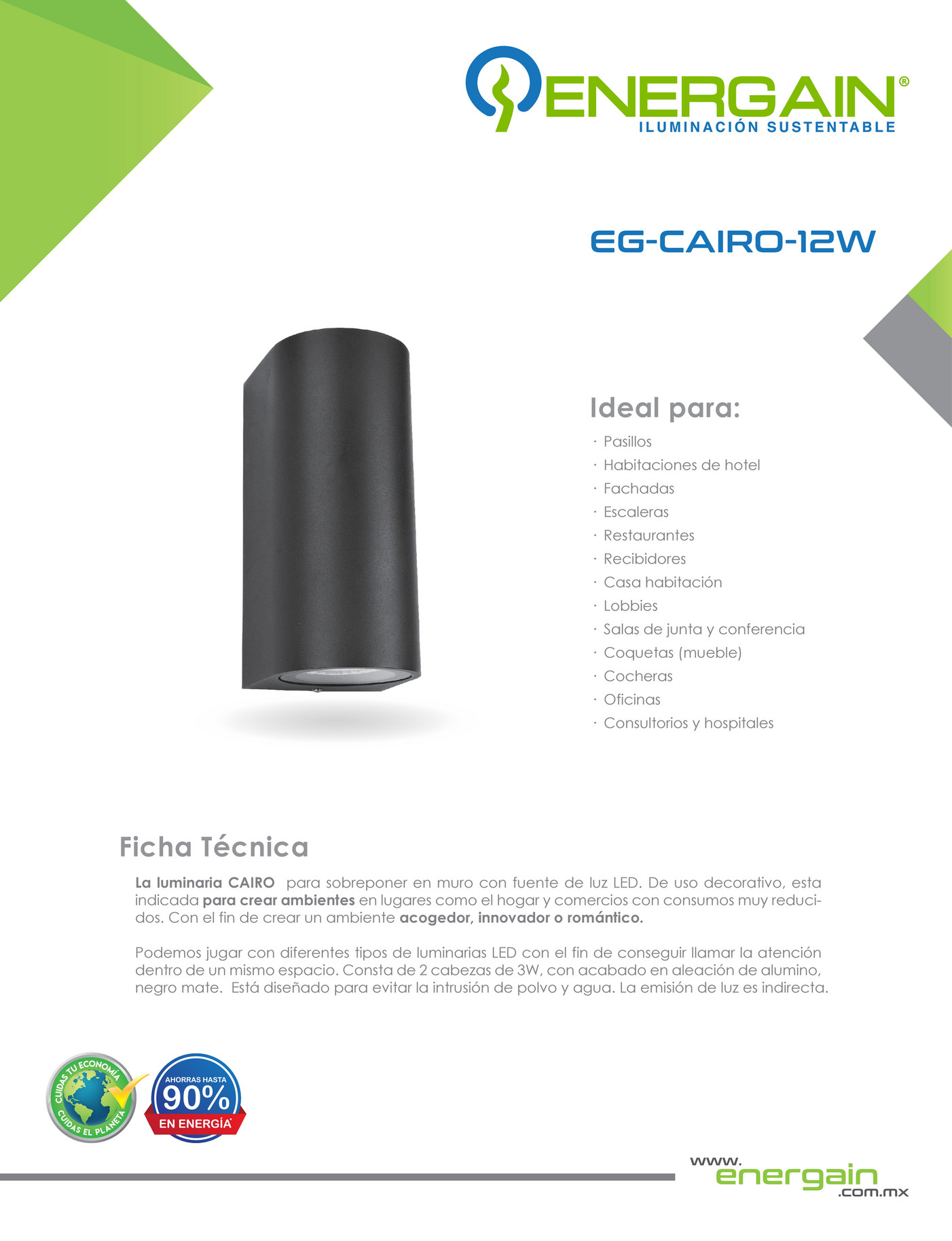 energain - FT-EG-CAIRO-12W_ - Página 1 - Created with Publitas.com