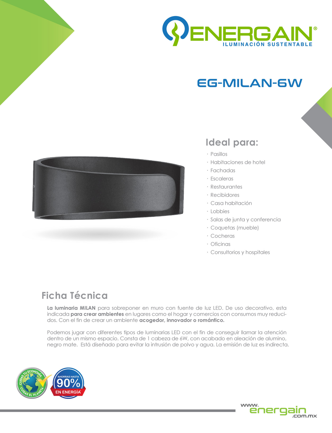 energain - FT-EG-MILAN-6W_ - Página 1 - Created with Publitas.com