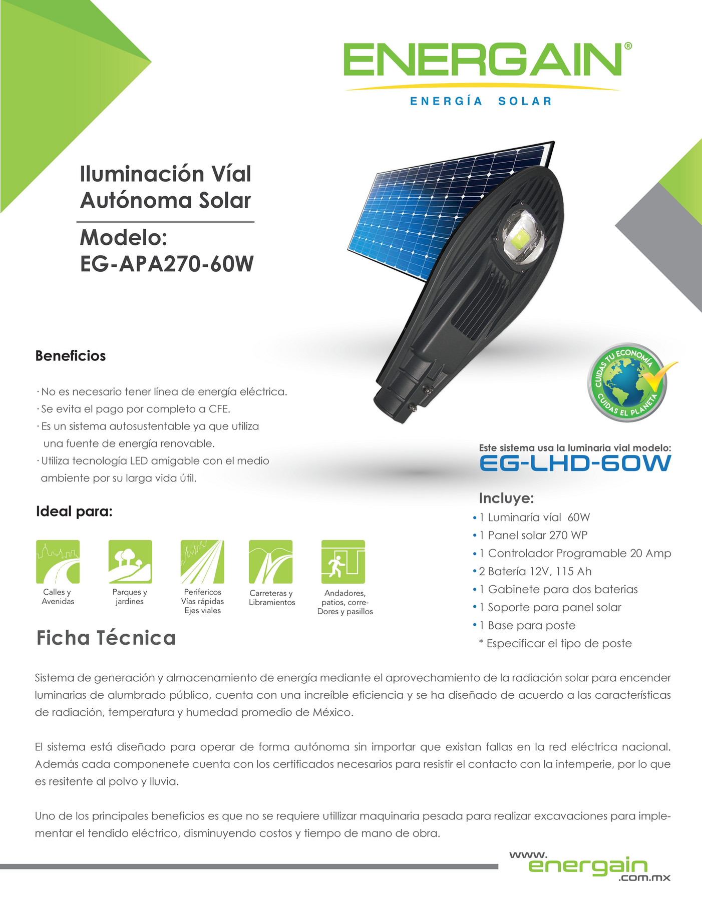 energain - FT-EG-APA270-60W - Página 1 - Created with Publitas.com