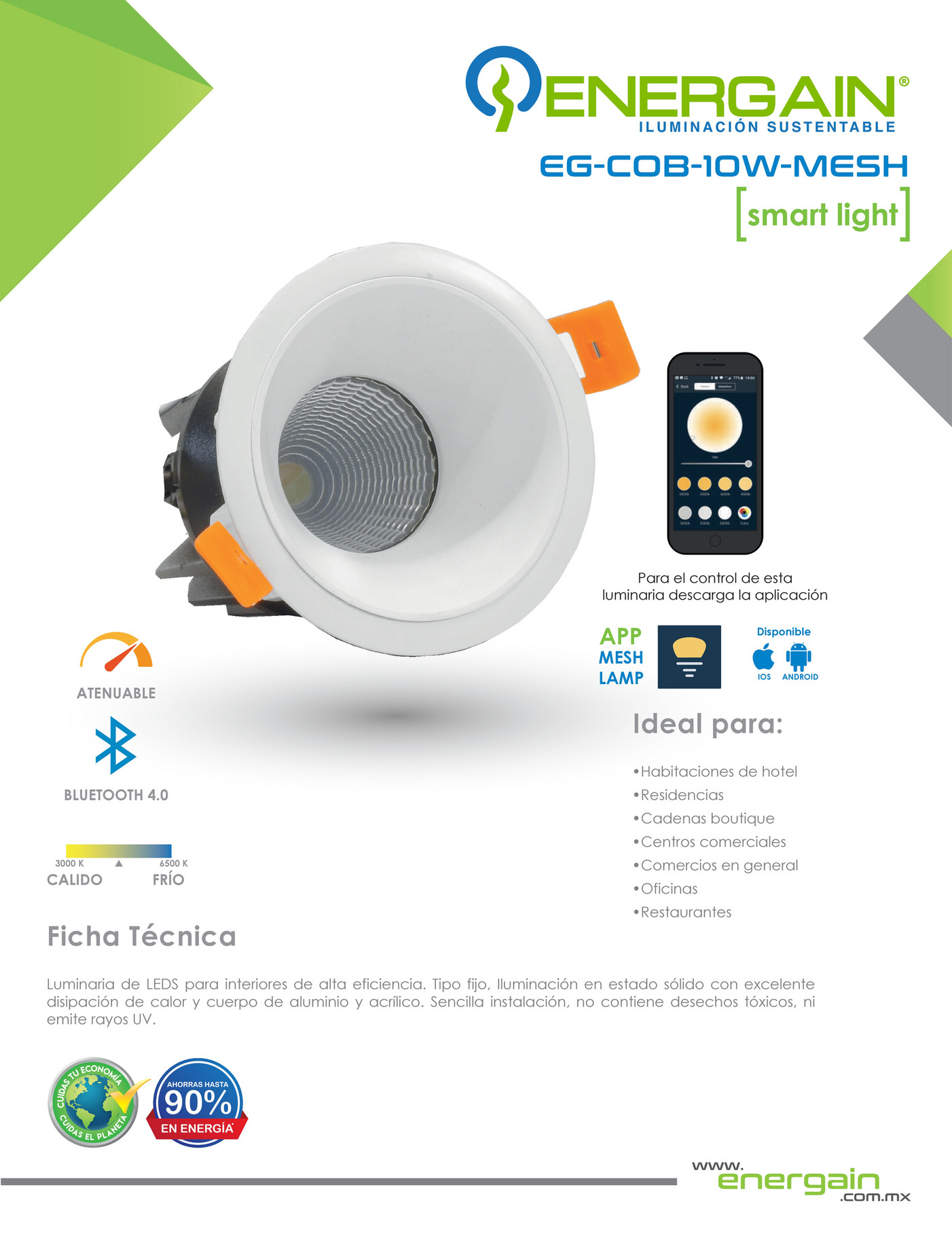 energain - FT-EG-COB-10W-MESH_ - Página 1 - Created with Publitas.com