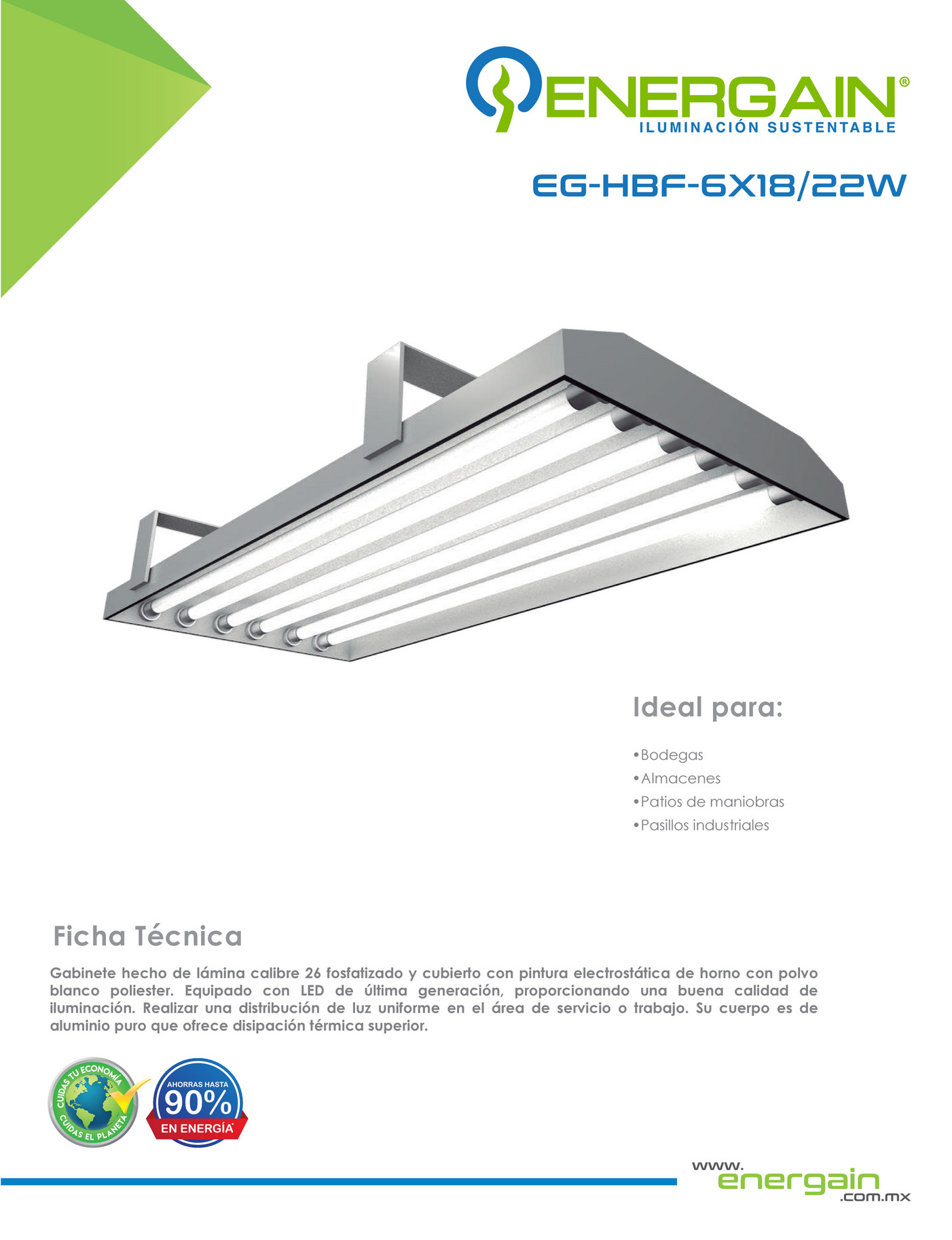 energain - FT-EG-HBF-6X18-22W_ - Página 2 - Created with Publitas.com