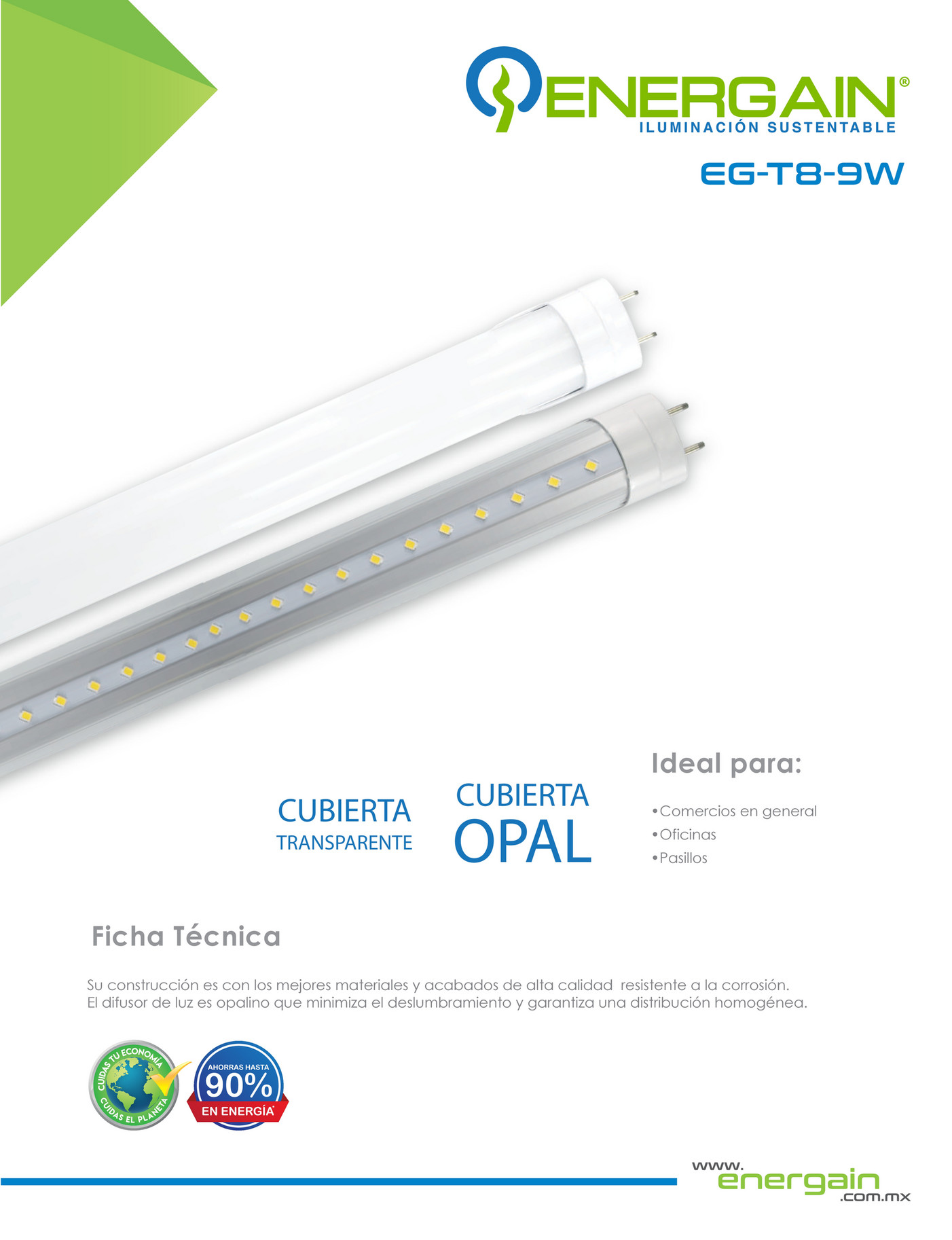energain - FT-EG-T8-9W_ - Página 1 - Created with Publitas.com
