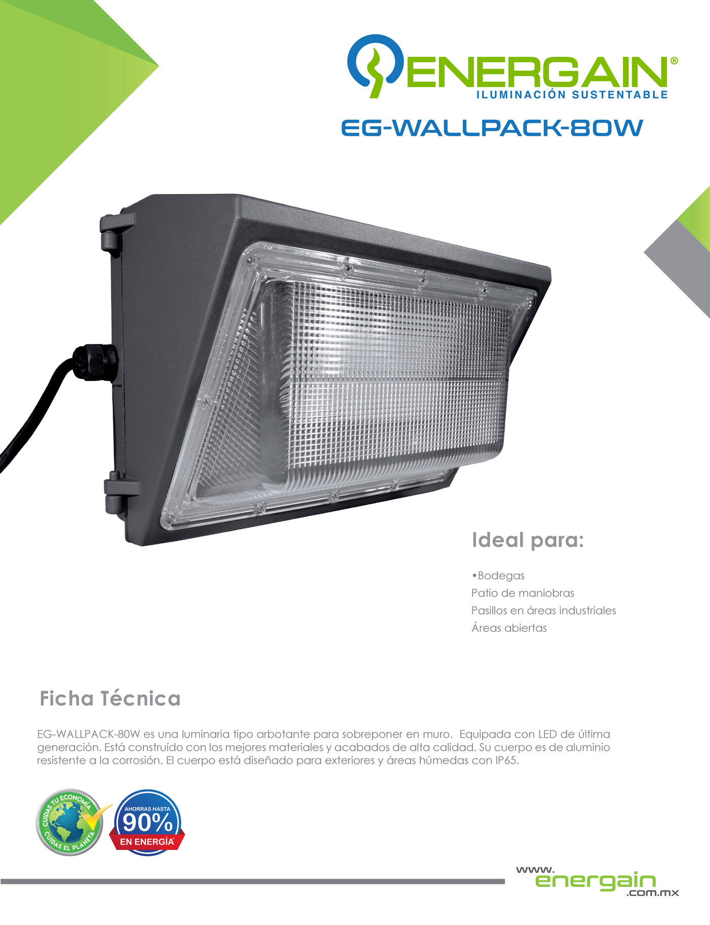 energain - FT-EG-WALLPACK-80W_ - Página 2 - Created with Publitas.com