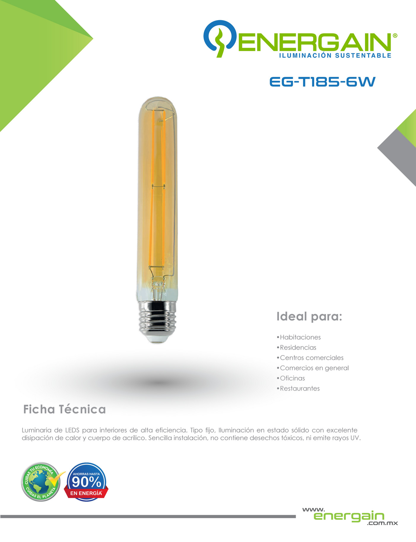 energain - FT-EG-T185-6W_ - Página 1 - Created with Publitas.com