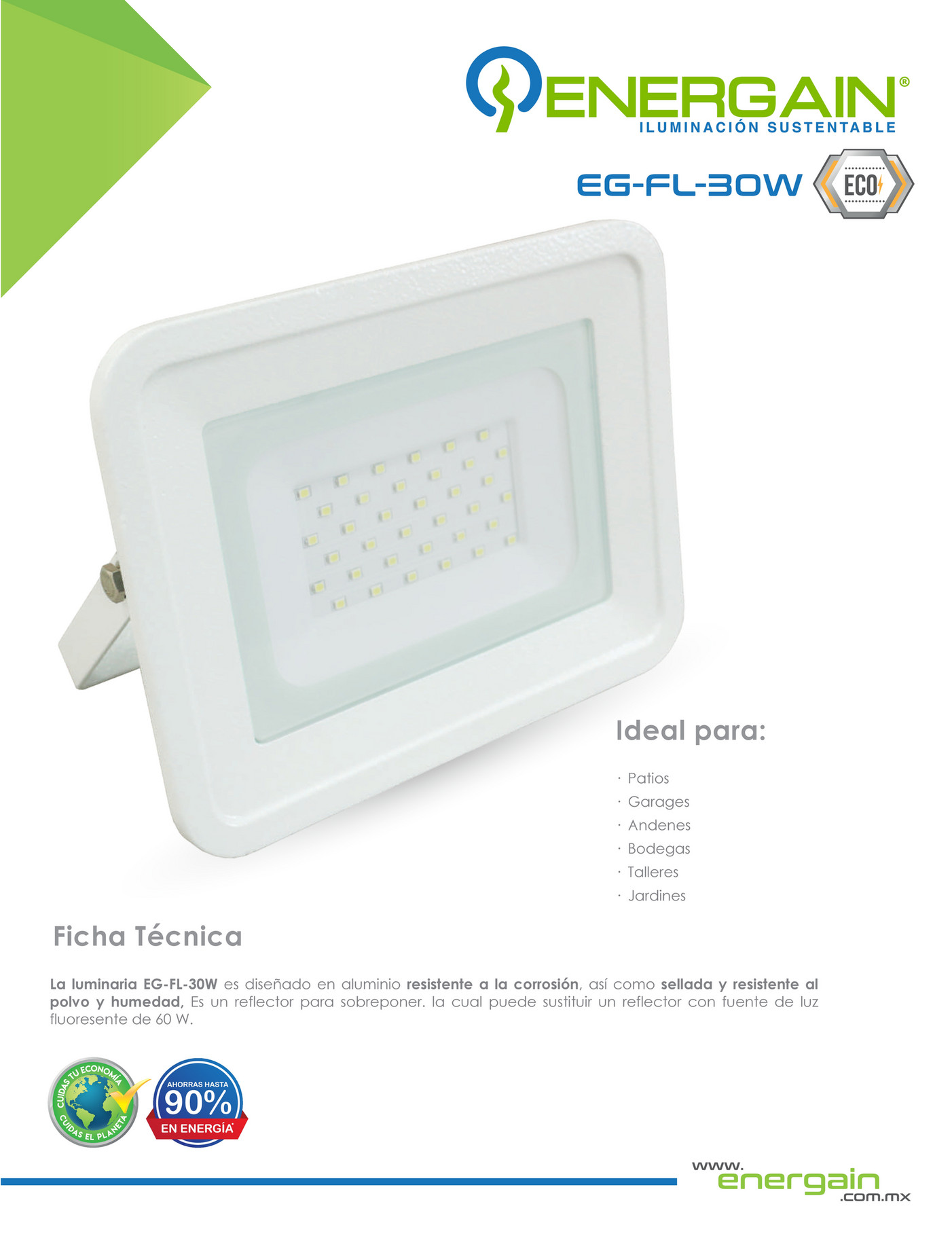 energain - FT-EG-FL-30W-ECO_ - Página 1 - Created with Publitas.com