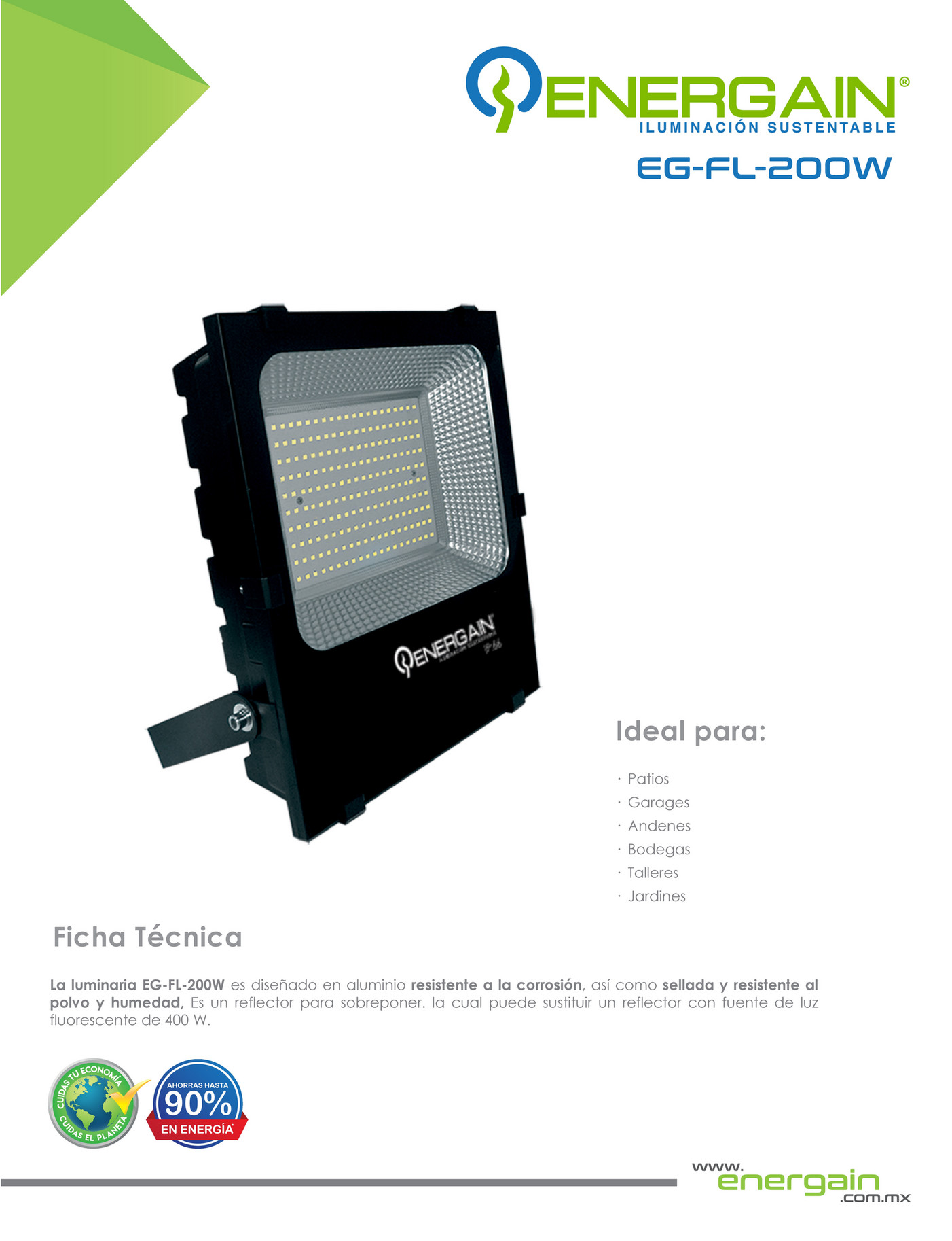 energain - FT-EG-FL-200W - Página 1 - Created with Publitas.com