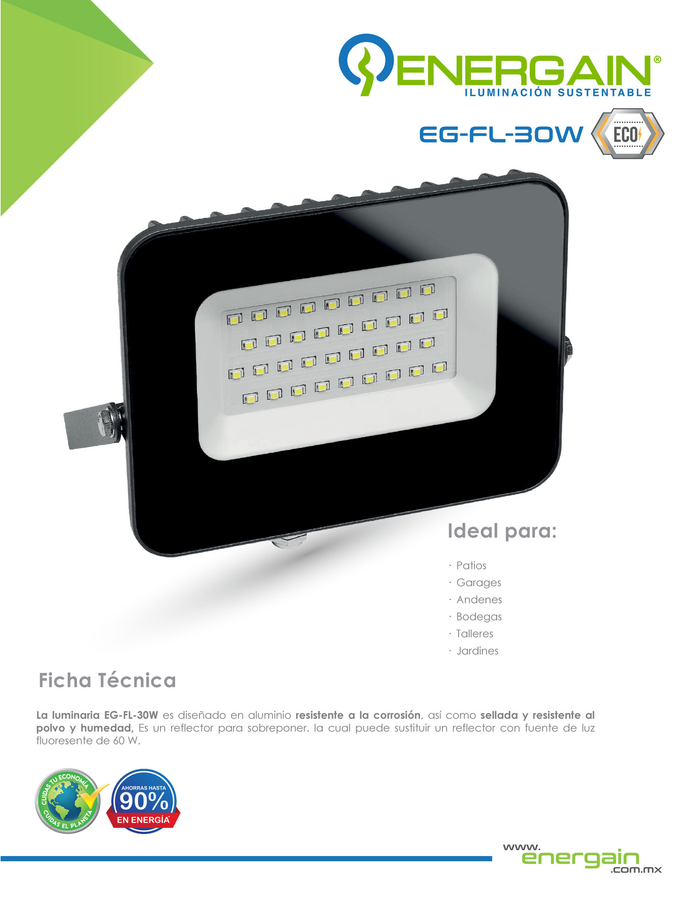 energain - FT-EG-FL-30W-ECO-100-277 - Página 1 - Created with Publitas.com