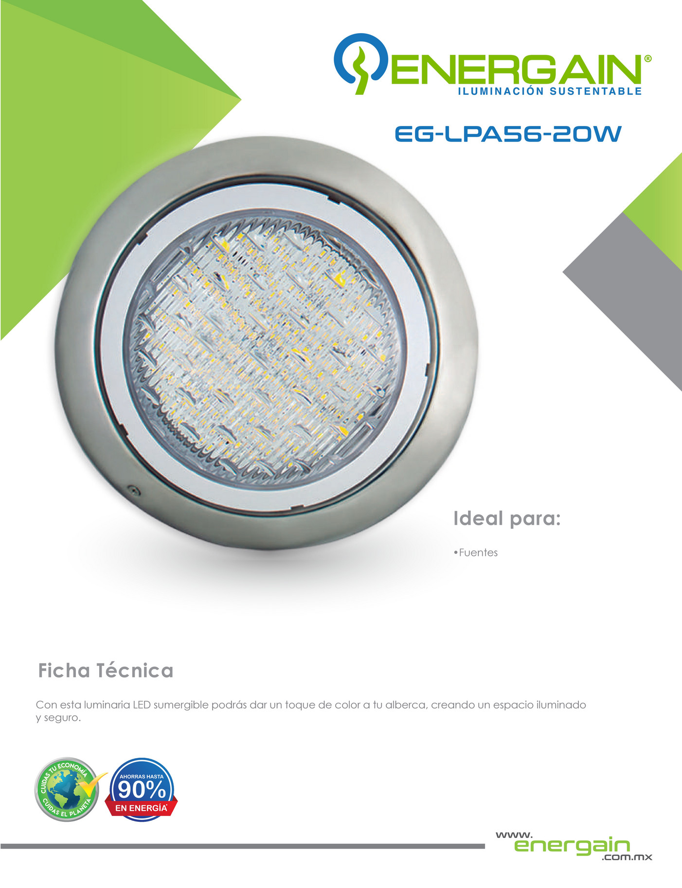 energain - FT-EG-LPA-56-20W - Página 1 - Created with Publitas.com