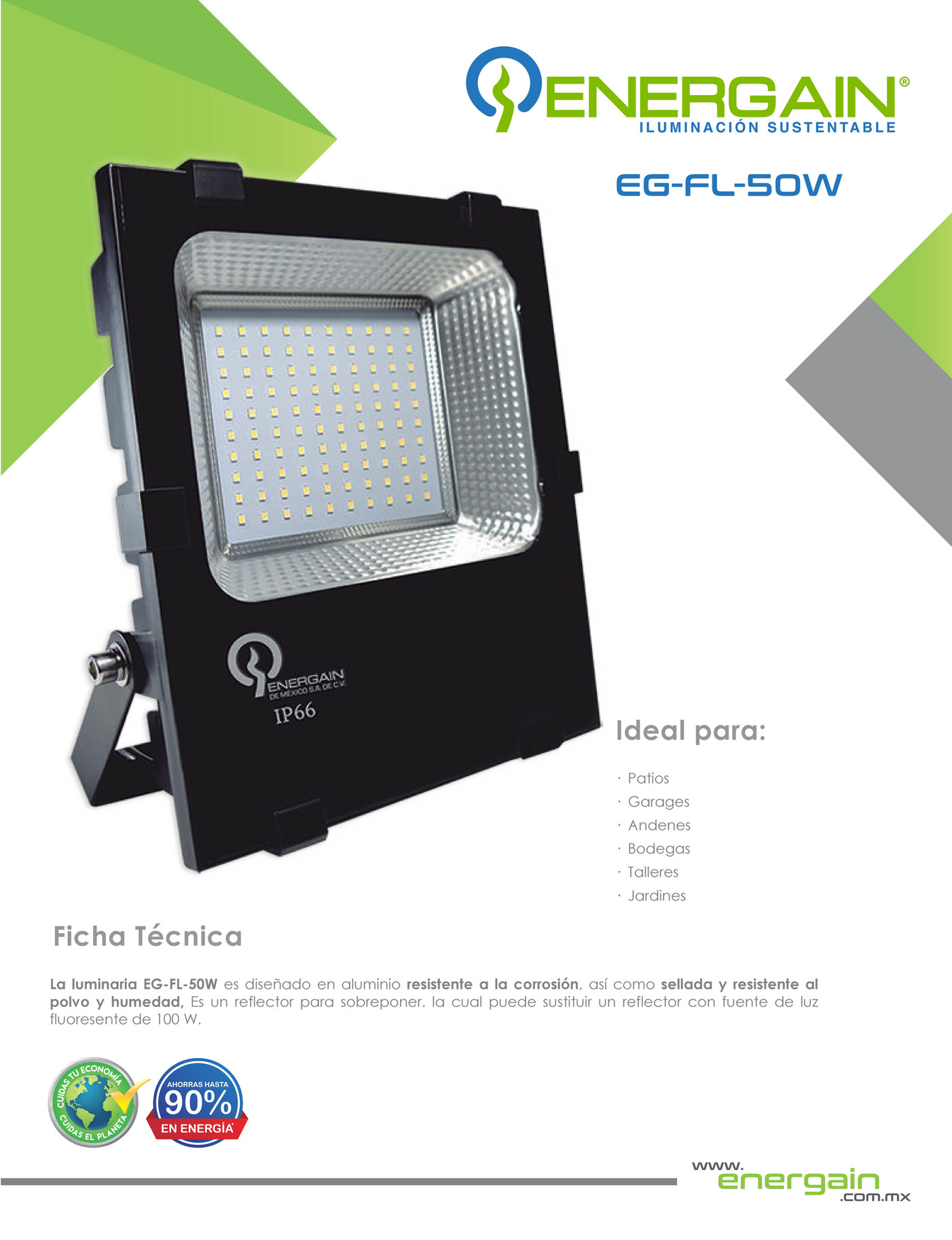 energain - FT-EG-FL-50W - Página 1 - Created with Publitas.com