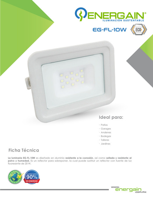 energain - FT-EG-FL-10W-ECO - Página 1 - Created with Publitas.com