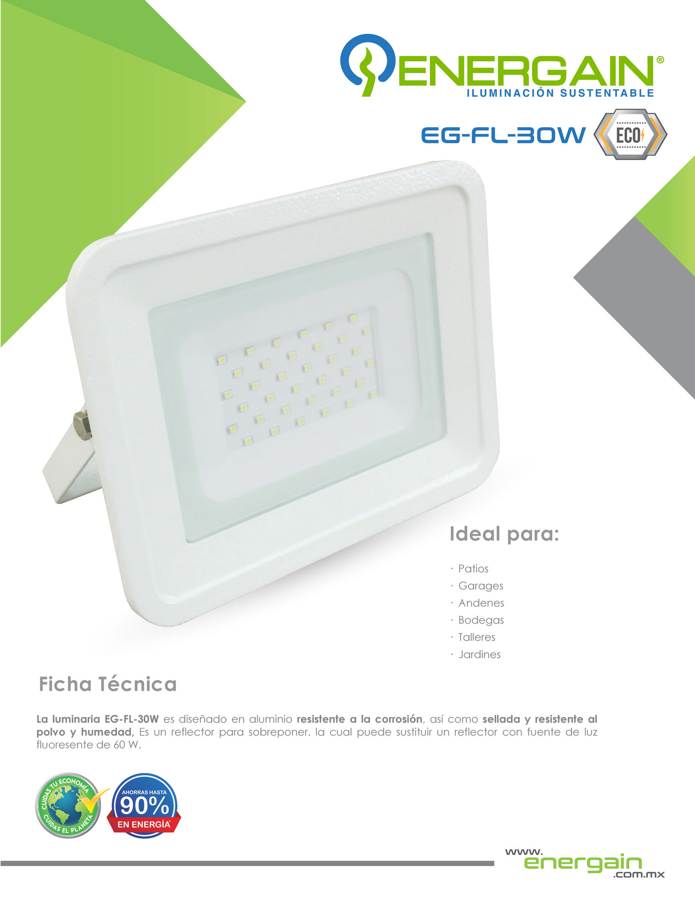 energain - FT-EG-FL-30W-ECO - Página 1 - Created with Publitas.com