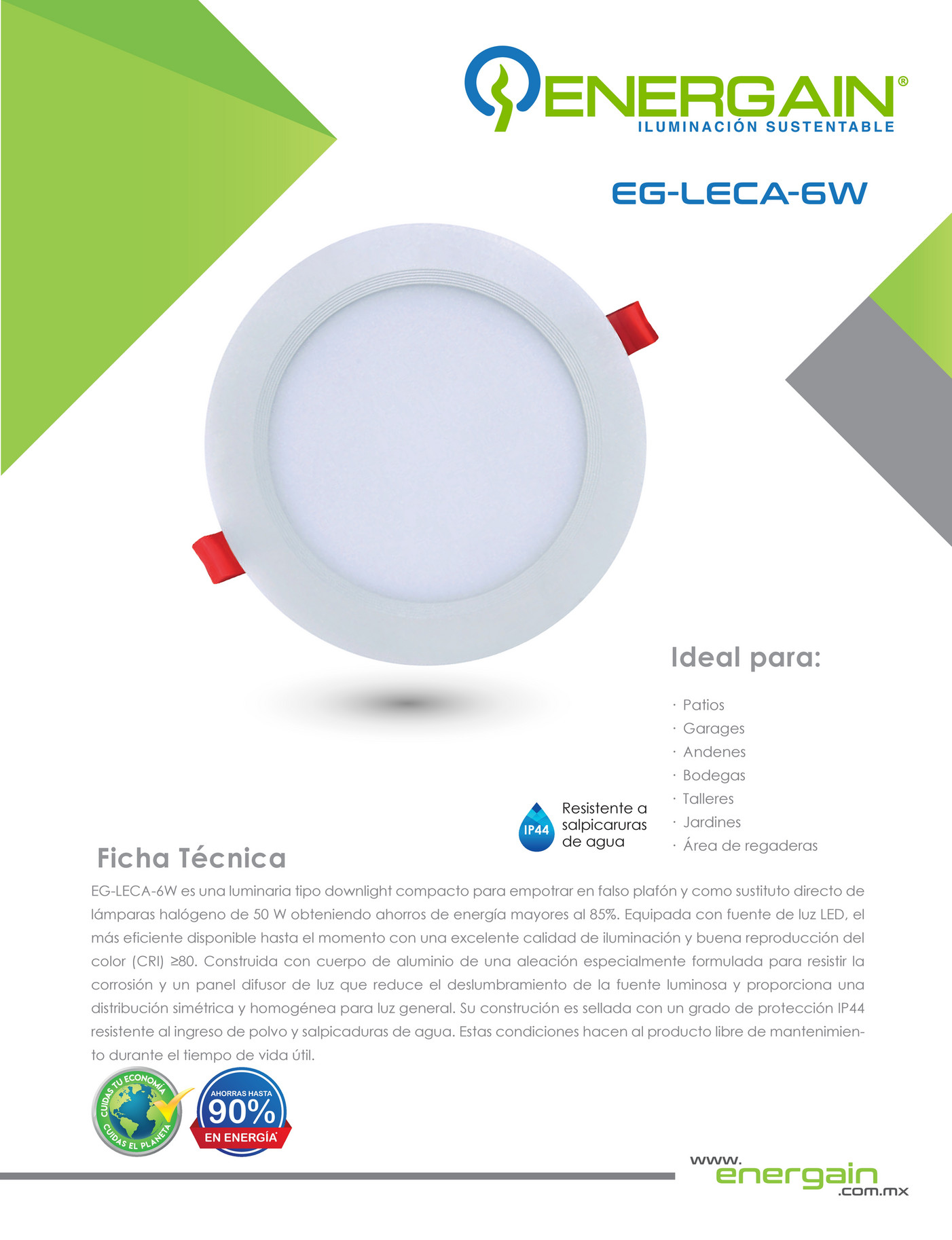 energain - FT-EG-LECA-6W.compressed - Página 2 - Created with Publitas.com