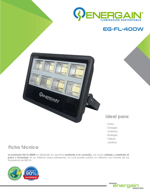 energain - FT-EG-FL-400W - Página 1 - Creado con Publitas.com