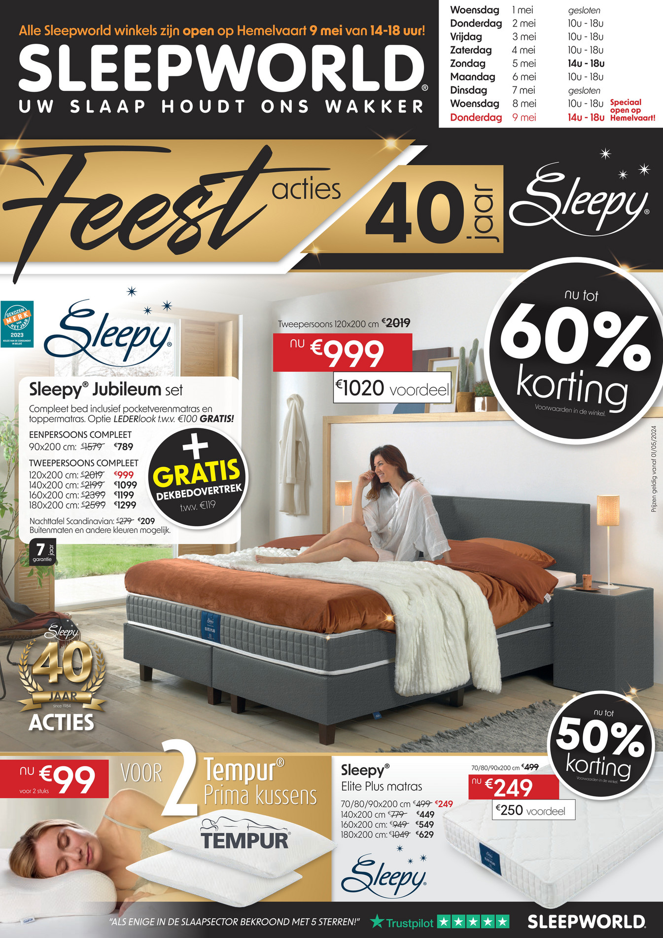 Slaapadviesbv - Sleepworld actiefolder mei: feestacties - Pagina 1