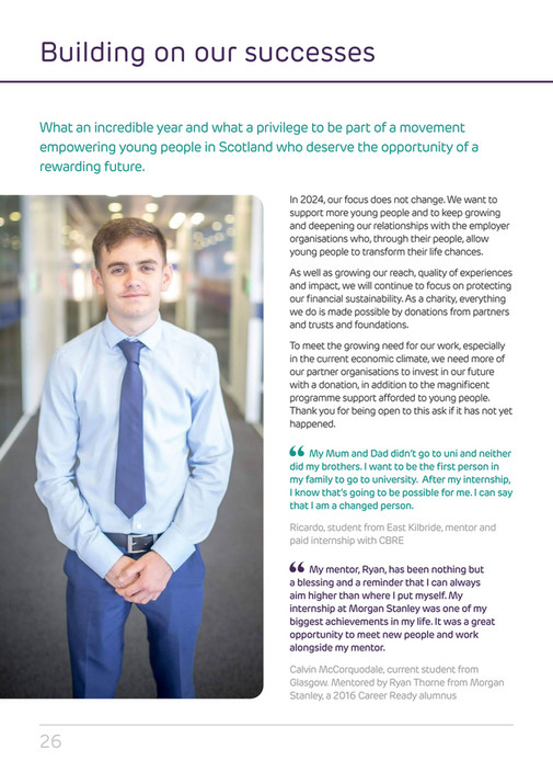 Career Ready - Career Ready in Scotland 2023 Impact Report - Page 26-27 - Created with Publitas.com