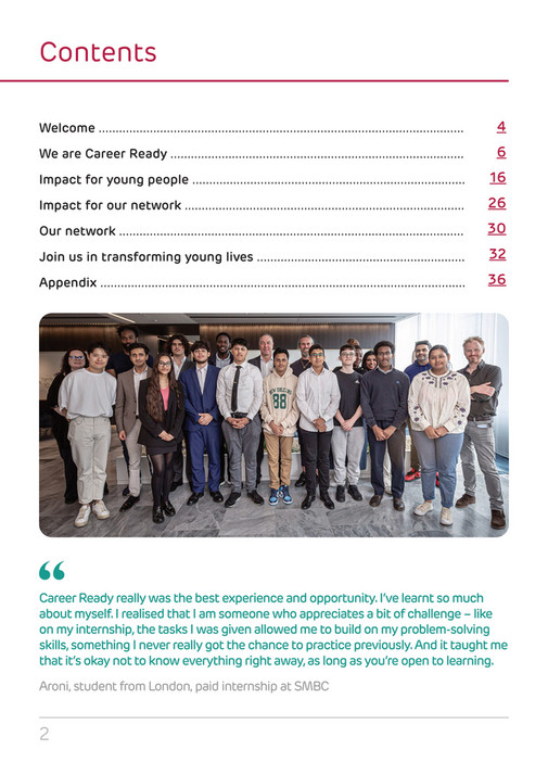 Career Ready - Career Ready 2023 Impact Report - Page 2-3 - Created with Publitas.com