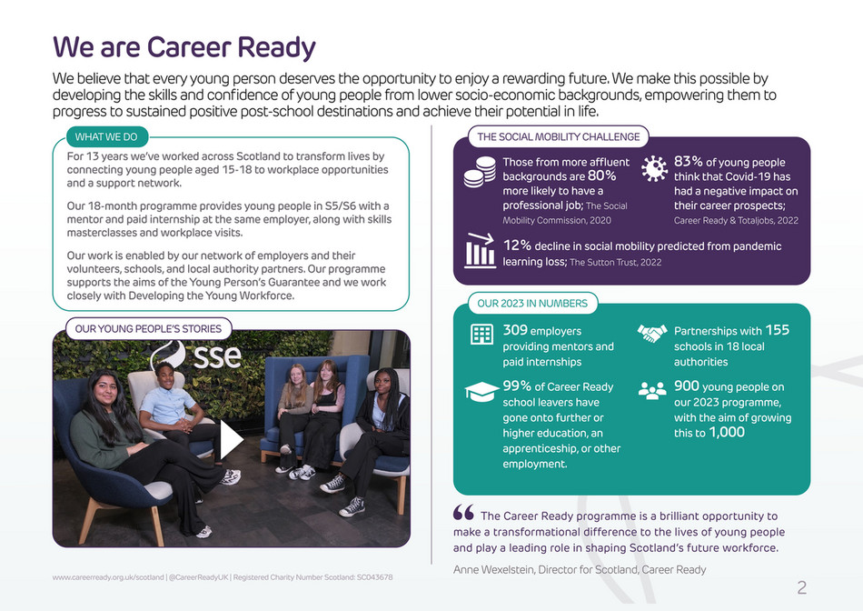 Career Ready - Scotland Career Ready Employer Brochure - Page 2 ...