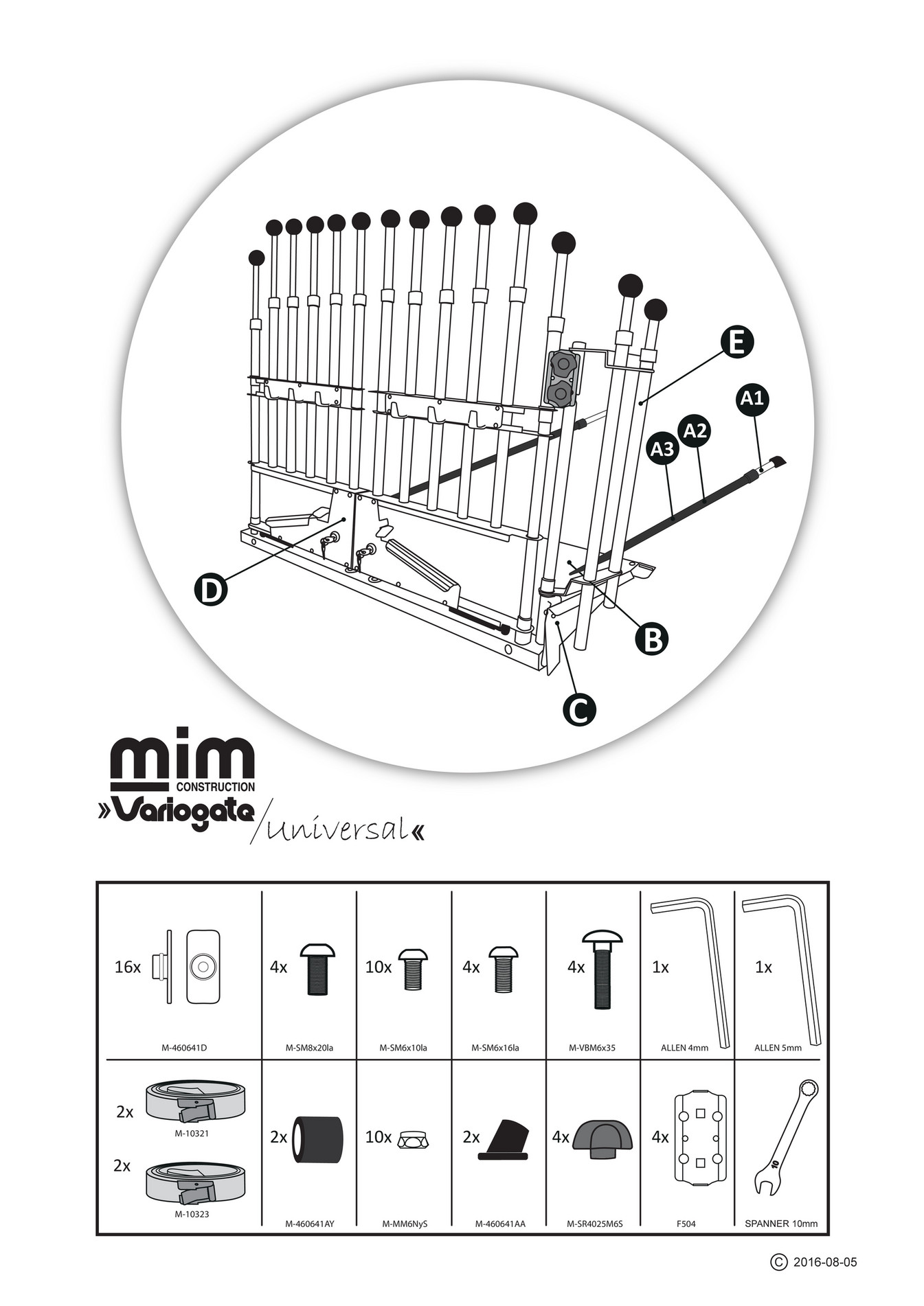 MIM Construction AB - VarioGate Universal Assembly Instructions - Sida ...