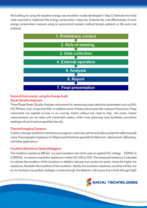 Sachu Technologies - Energy Audit Services Brochure-Sachu Technologies - Page 2-3 - Created with ...