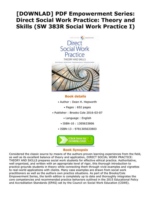 Alvaro - DOWNLAD PDF Empowerment Series Direct Social Work Practice ...