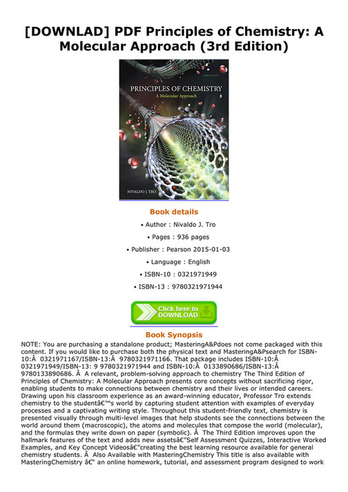 Marcos - DOWNLAD PDF Principles of Chemistry A Molecular Approach 3rd ...
