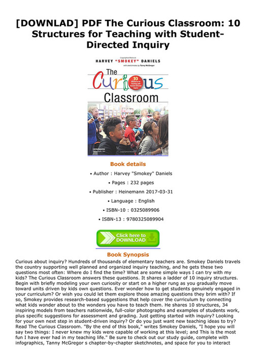 Jarred - DOWNLAD PDF The Curious Classroom 10 Structures for Teaching ...