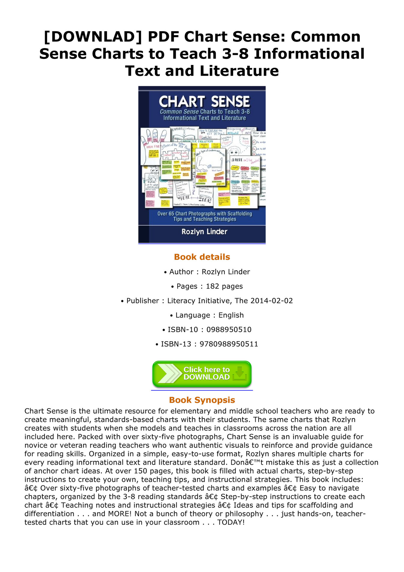 Omar - DOWNLAD PDF Chart Sense Common Sense Charts to Teach 3 8 ...