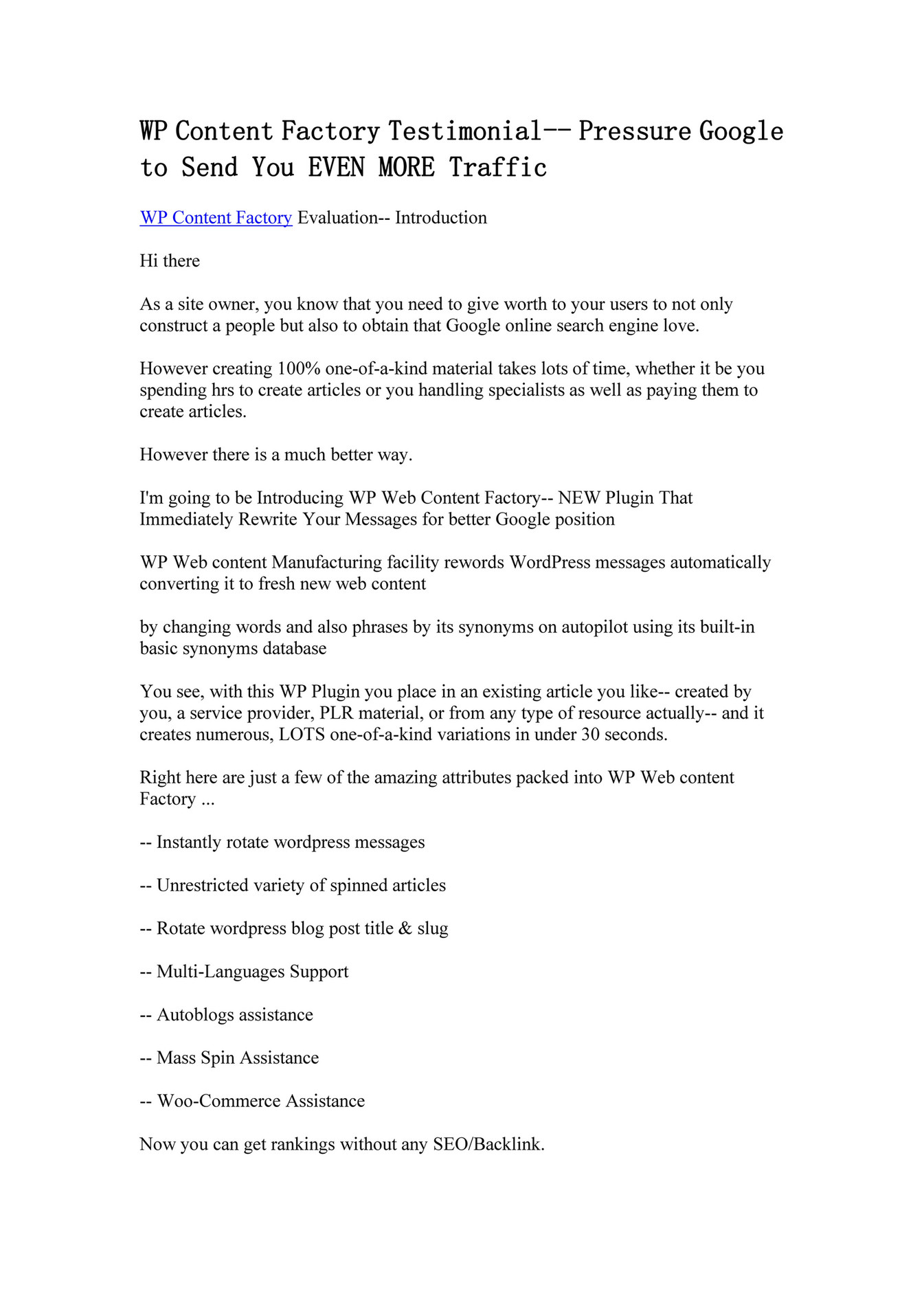 My publications - WP Content Factory Review - Page 1 - Created with ...