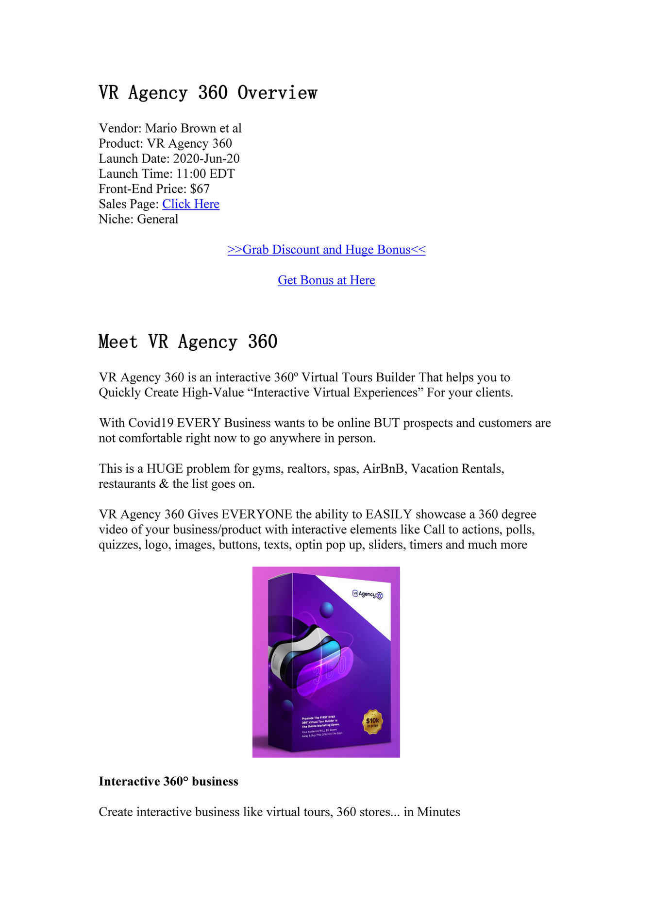 My publications - VR Agency 360 Review and Get Huge Bonus Now - Page 1 ...